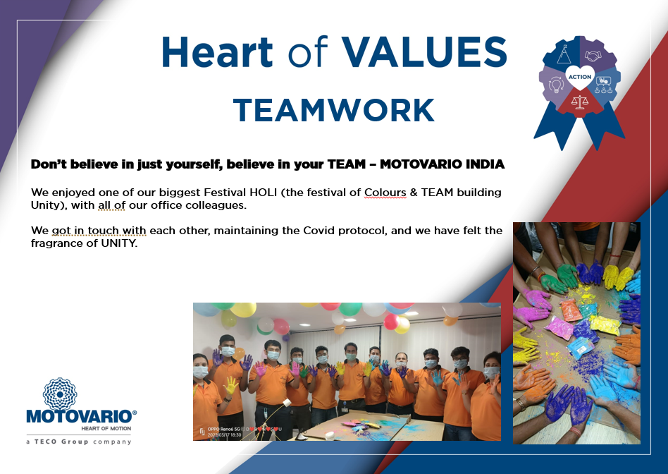 Nouvelles: WINNER OF THE “TEAMWORK” VALUE | Motovario Group